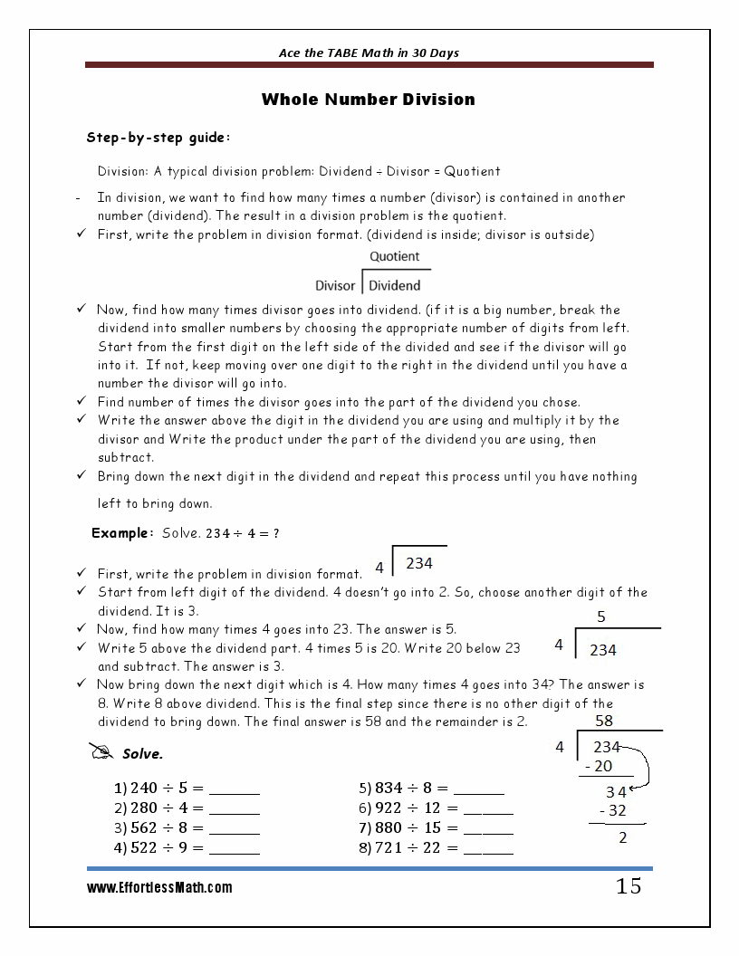 Ace the TABE Math in 30 Days: The Ultimate Crash Course to Beat the ...