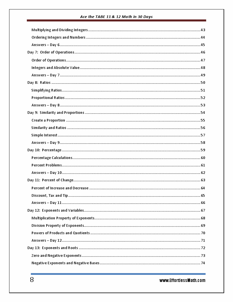Ace the TABE 11 & 12 Math Level D in 30 Days: The Ultimate Crash Course ...