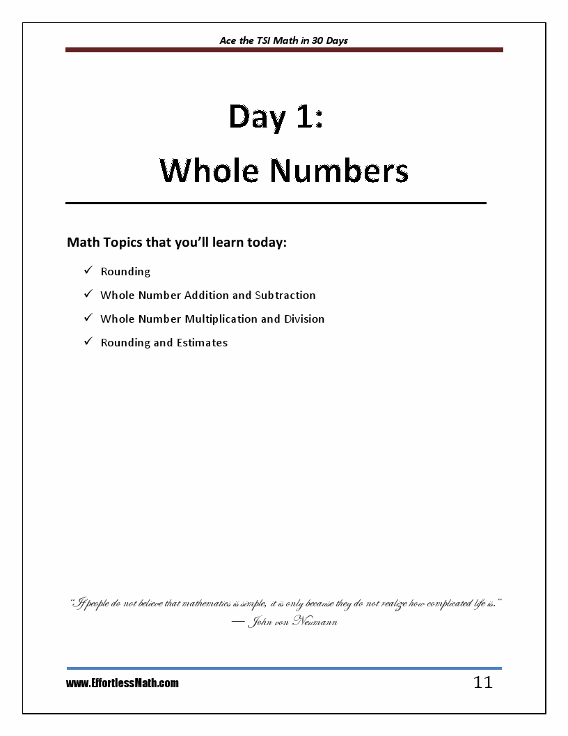 Ace the TSI Math in 30 Days: The Ultimate Crash Course to Beat the TSI ...