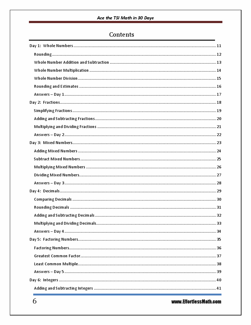 Ace the TSI Math in 30 Days: The Ultimate Crash Course to Beat the TSI ...