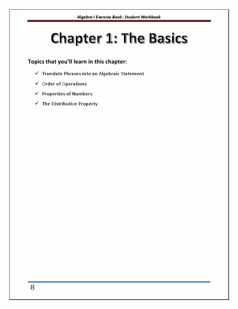 Algebra I Exercise Book: Student Workbook - Effortless Math: We Help ...