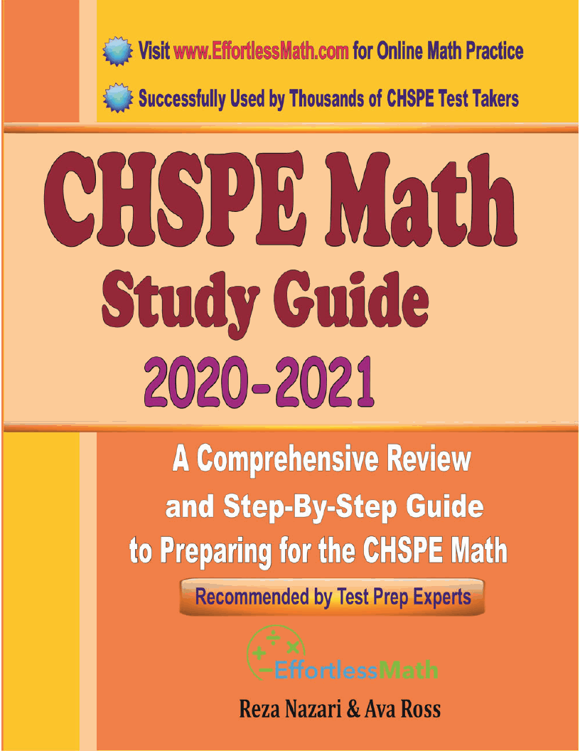 CHSPE Math Study Guide 2020 – 2021: A Comprehensive Review and Step-By ...