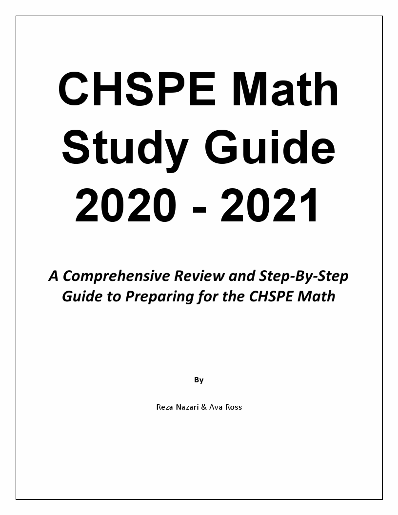 CHSPE Math Study Guide 2020 – 2021: A Comprehensive Review and Step-By ...