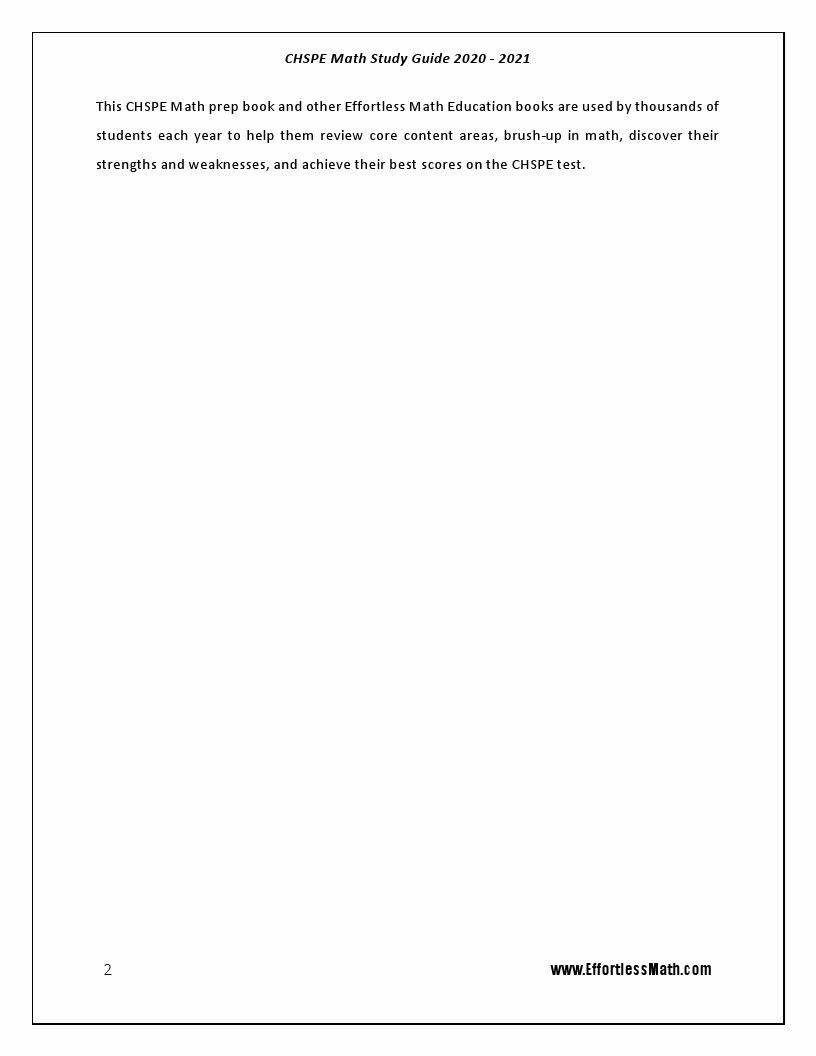 CHSPE Math Study Guide 2020 – 2021: A Comprehensive Review and Step-By ...
