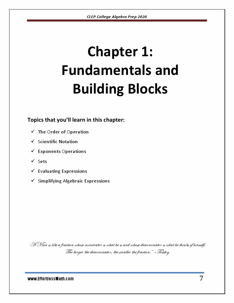 CLEP College Algebra Prep 2020: A Comprehensive Review and Step-By-Step ...