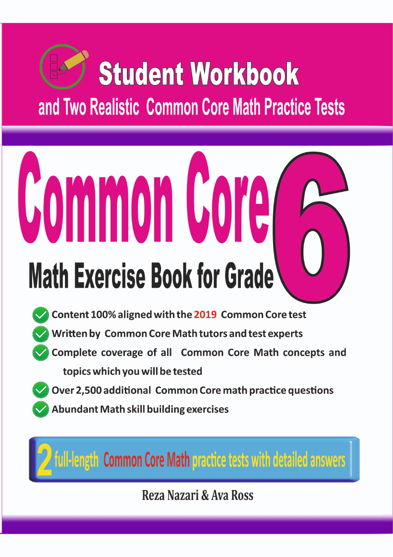 Common Core Math Exercise Book for Grade 6: Student Workbook and Two ...
