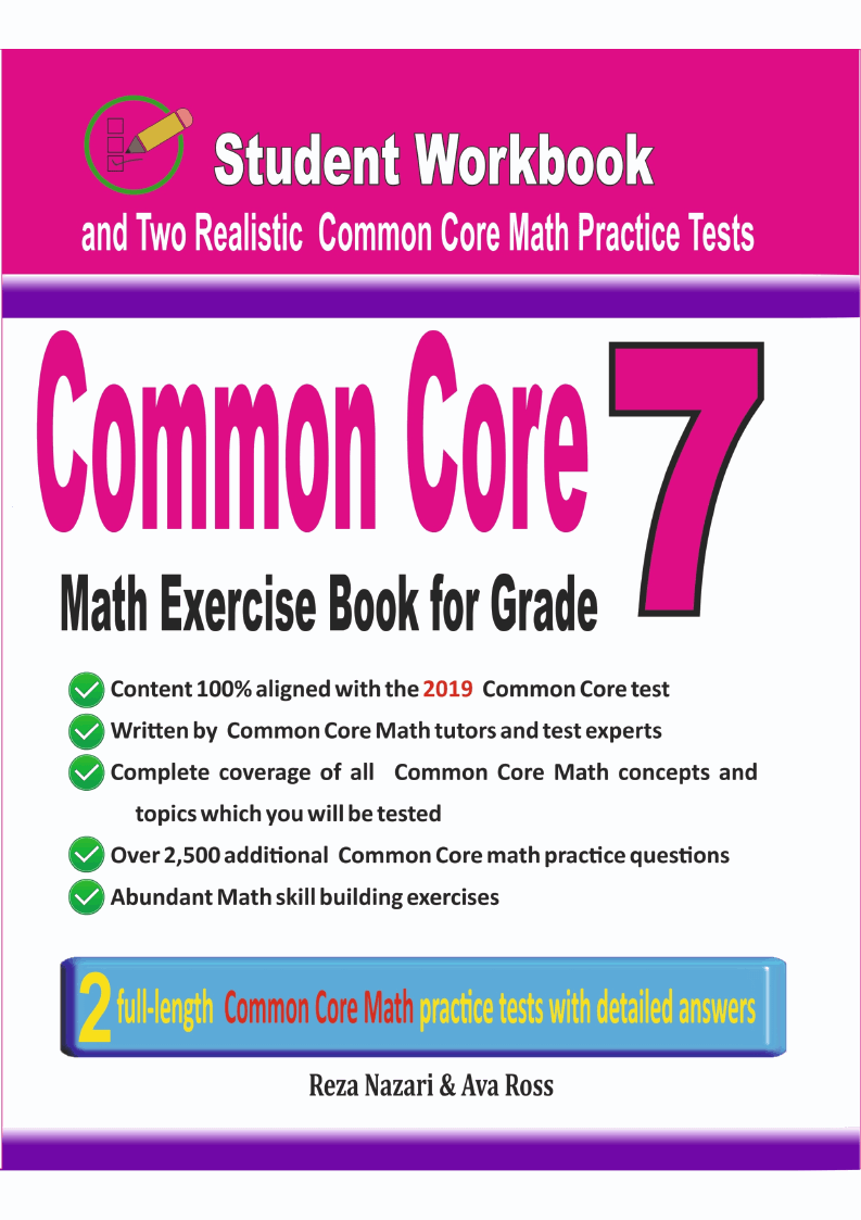 Common Core Math Exercise Book for Grade 7: Student Workbook and Two ...