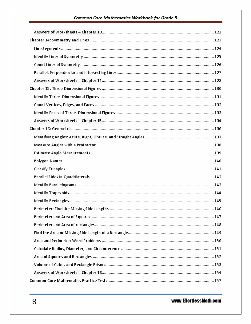 Common Core Mathematics Workbook For Grade 5: Step-By-Step Guide to ...