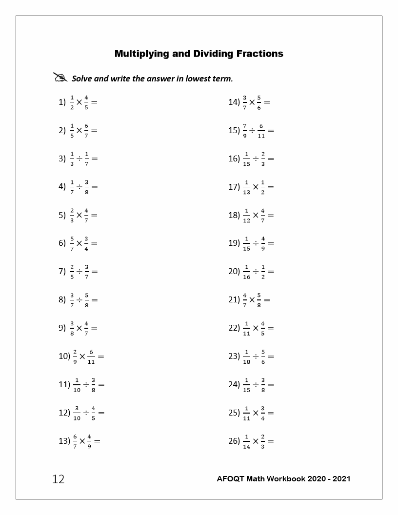 Comprehensive AFOQT Math Practice Book 2020 – 2021: Complete Coverage ...