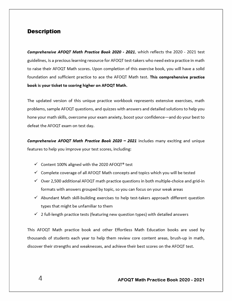 Comprehensive AFOQT Math Practice Book 2020 – 2021: Complete Coverage ...