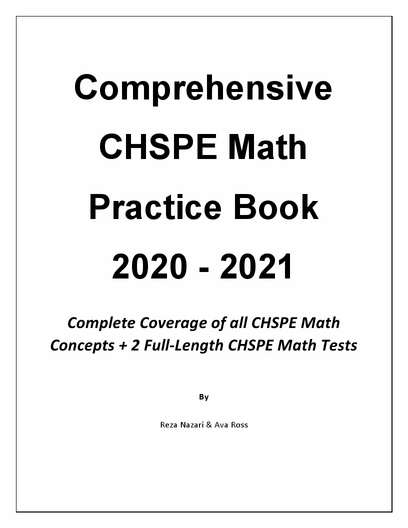 Comprehensive CHSPE Math Practice Book 2020 – 2021: Complete Coverage ...