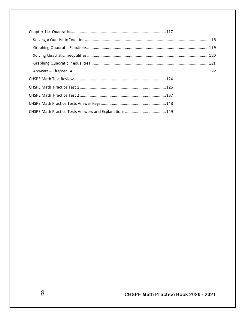 Comprehensive CHSPE Math Practice Book 2020 – 2021: Complete Coverage ...