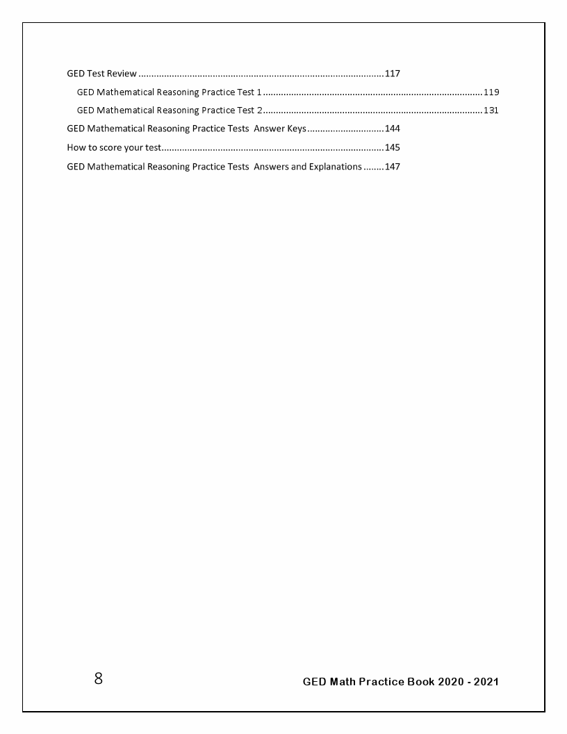Comprehensive GED Math Practice Book 2020 – 2021: Complete Coverage of ...