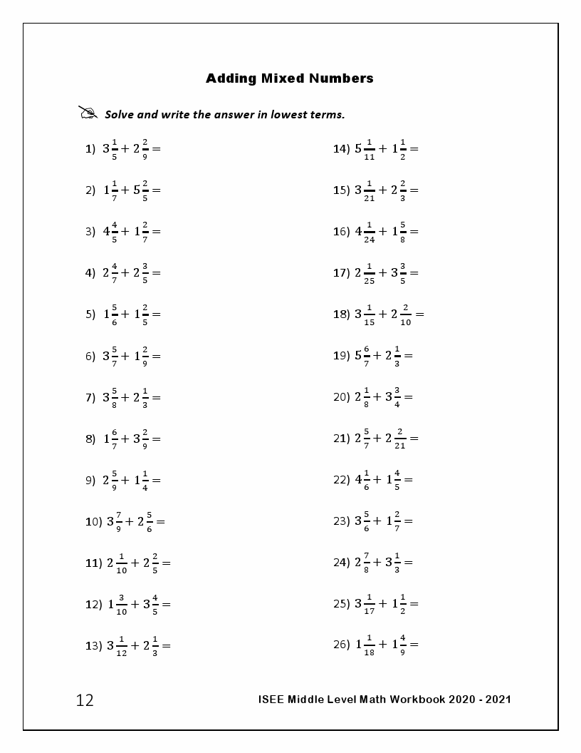 Comprehensive ISEE Middle Level Math Practice Book 2020 – 2021 ... Comprehensive ISEE Middle Level Math Practice Book 2020 – 2021 ...