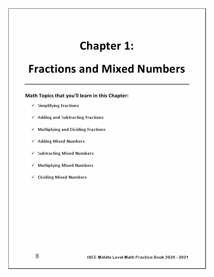 Comprehensive ISEE Middle Level Math Practice Book 2020 – 2021 ...