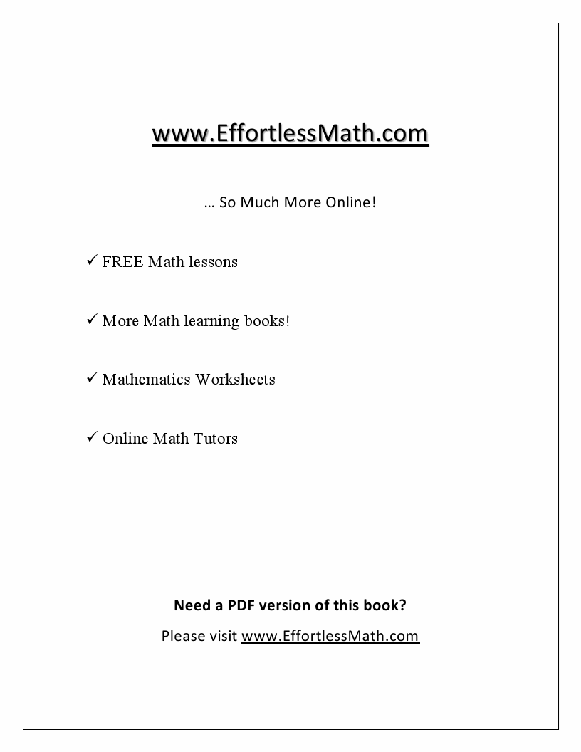Comprehensive Workbook for Pre-Algebra: Student Workbook - Effortless ... Comprehensive Workbook for Pre-Algebra: Student Workbook - Effortless ...
