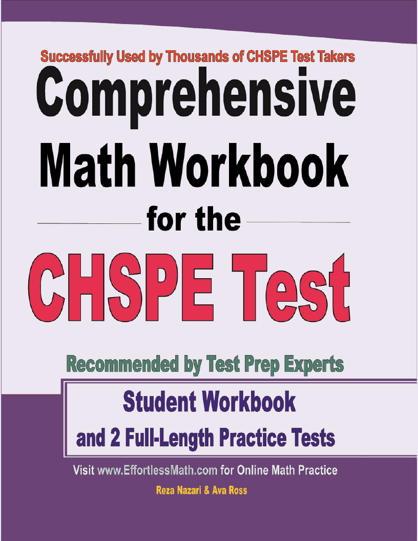 Comprehensive Math Workbook for the CHSPE Test: Student Workbook and 2 ...