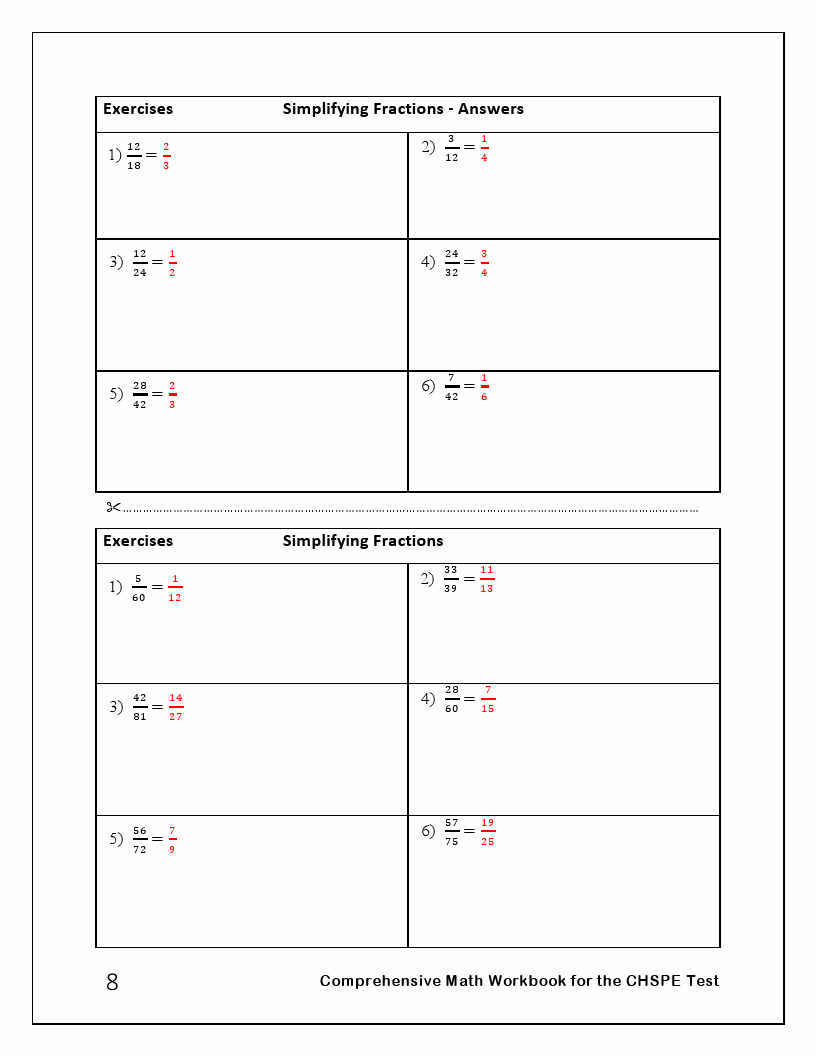 Comprehensive Math Workbook for the CHSPE Test: Student Workbook and 2 ...