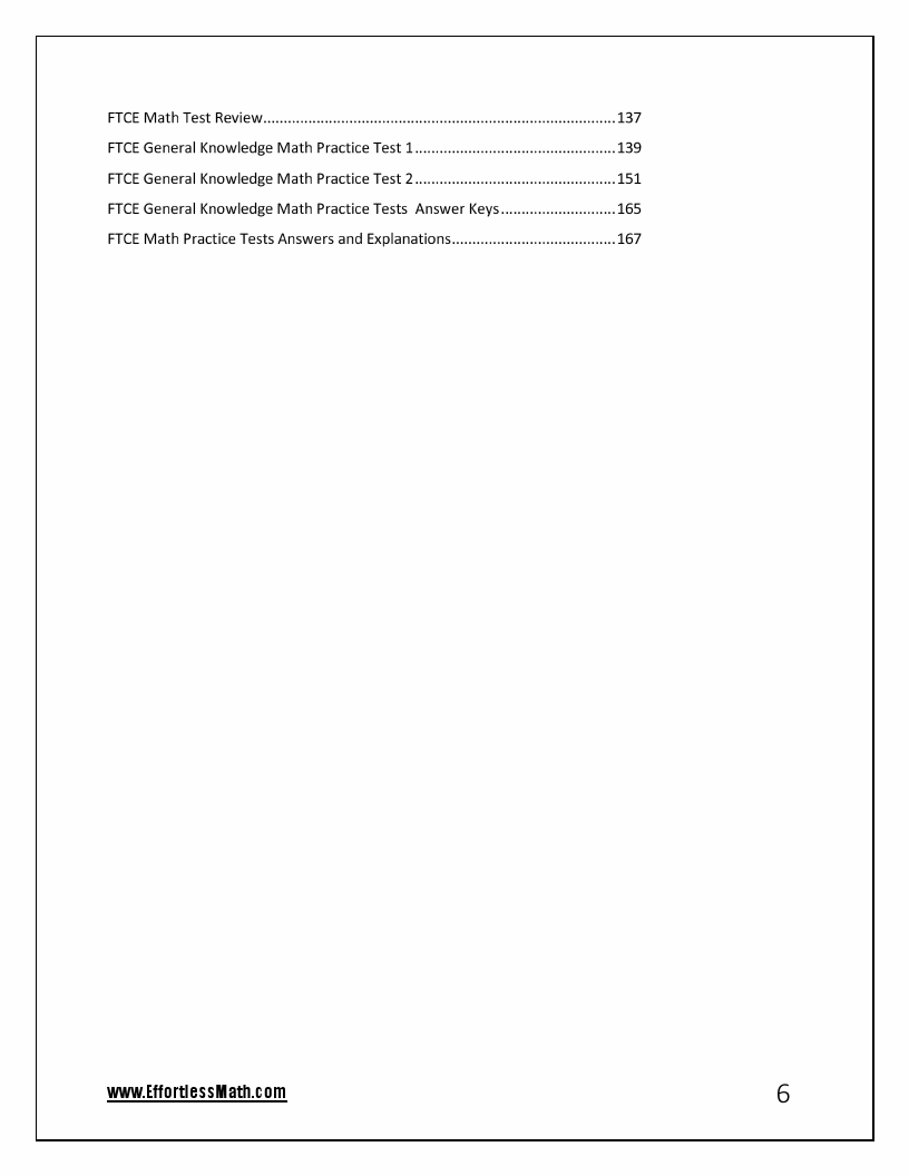Comprehensive Math Workbook for the FTCE Test: Student Workbook and 2 ...