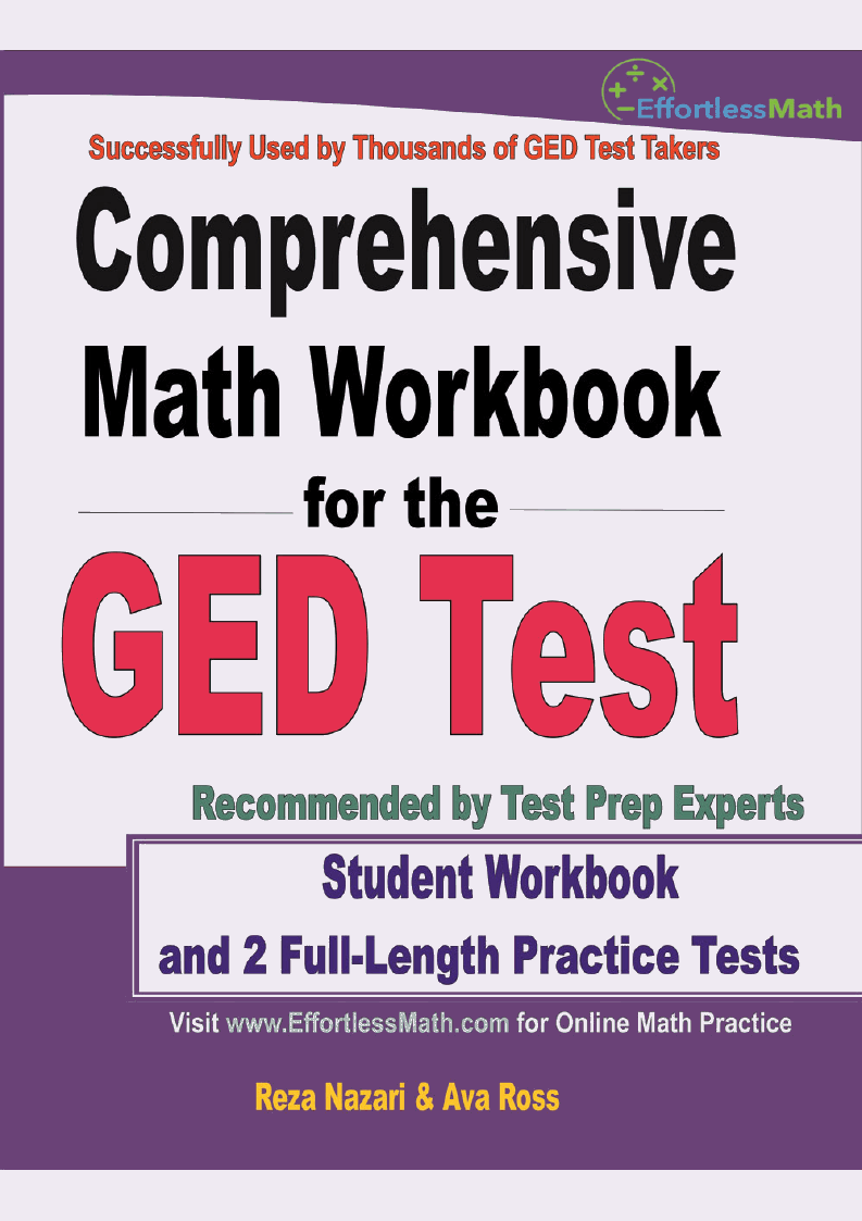 Comprehensive Math Workbook for the GED Test: Student Workbook and 2 ...