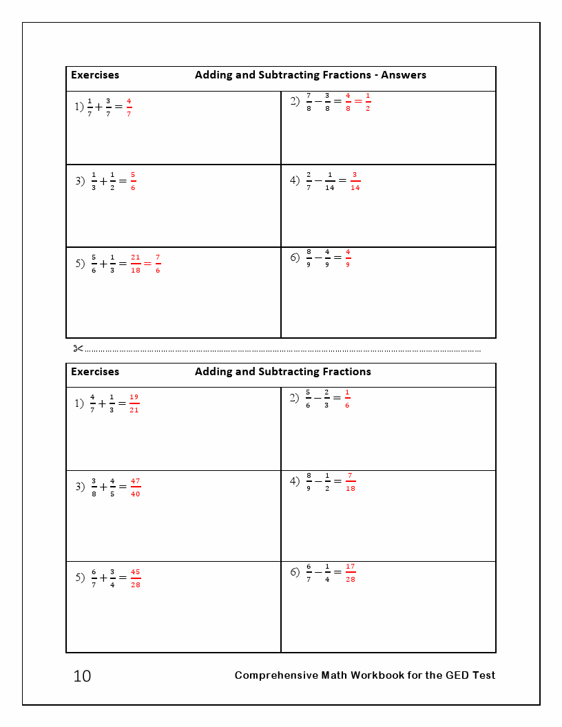 Comprehensive Math Workbook for the GED Test: Student Workbook and 2 ...