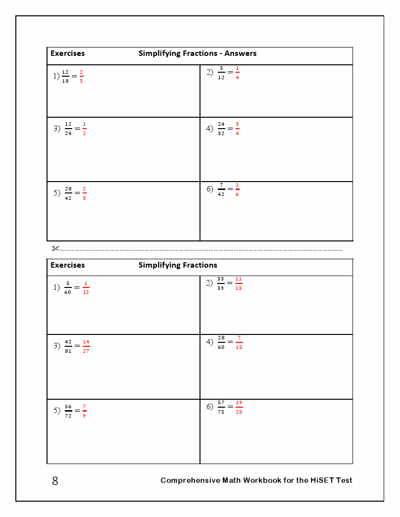 Comprehensive Math Workbook for the HiSET Test: Student Workbook and 2 ...