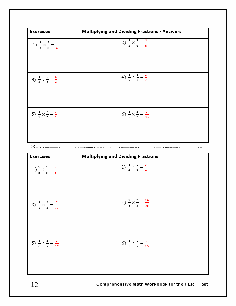 Comprehensive Math Workbook for the PERT Test: Student Workbook and 2 ...