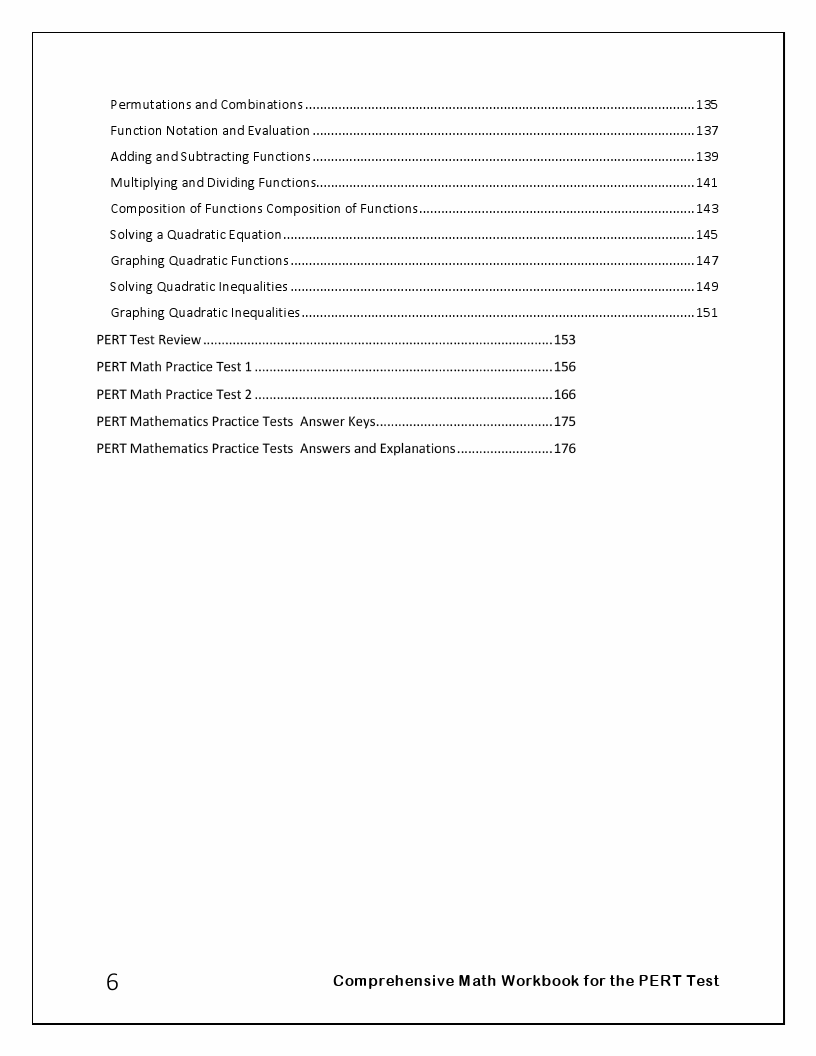 Comprehensive Math Workbook for the PERT Test: Student Workbook and 2 ...