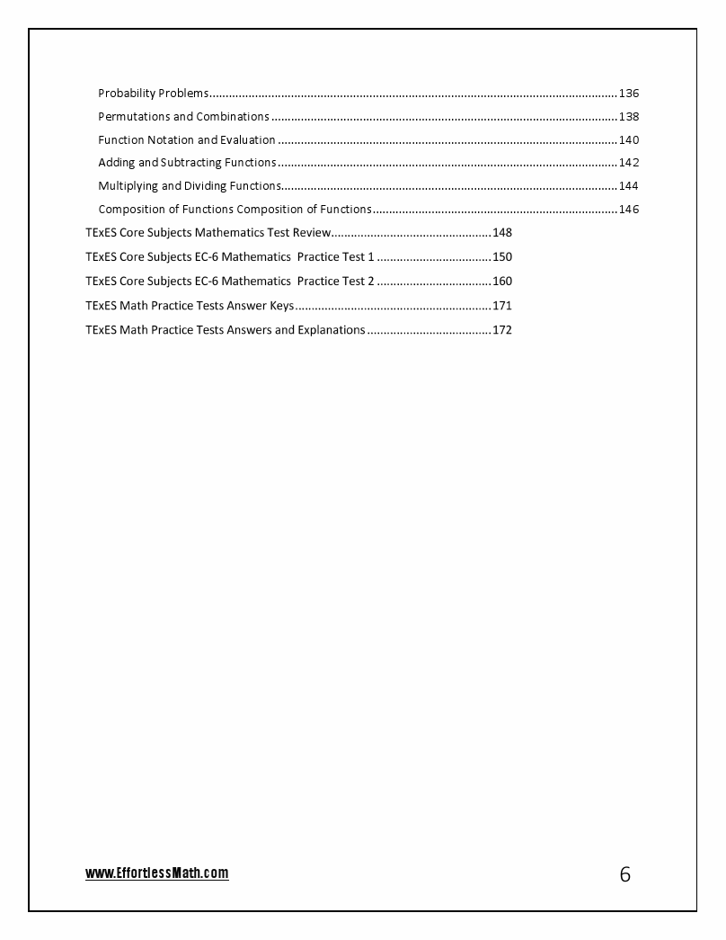 Comprehensive Math Workbook for the TExES Core Subjects EC-6 Test ...