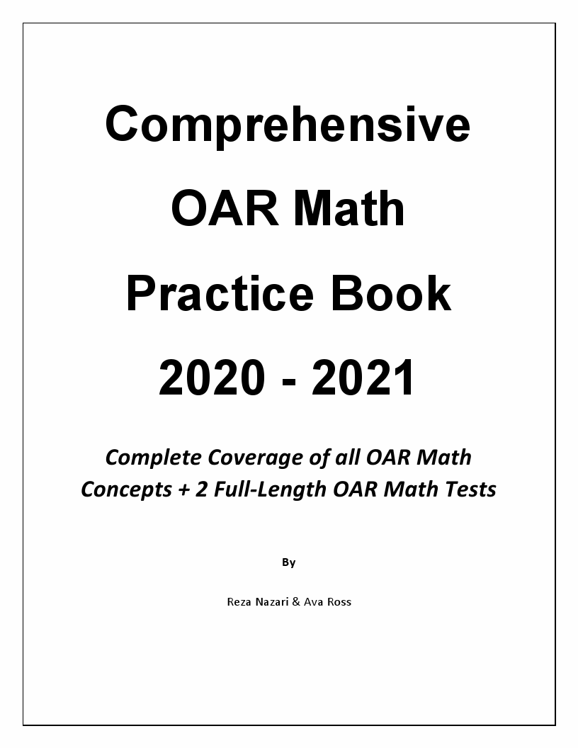 Comprehensive OAR Math Practice Book 2020 – 2021: Complete Coverage of ...