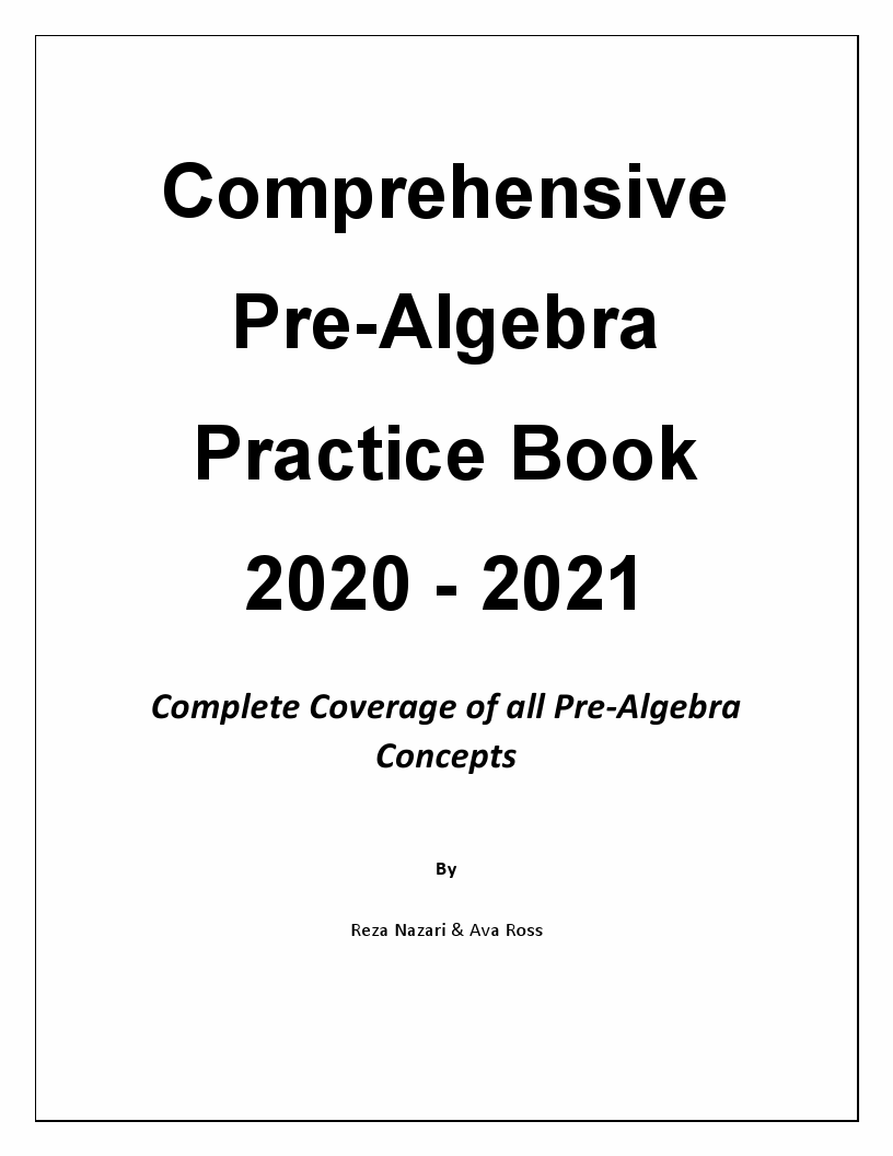 Comprehensive Pre-Algebra Practice Book 2020 – 2021: Complete Coverage ...