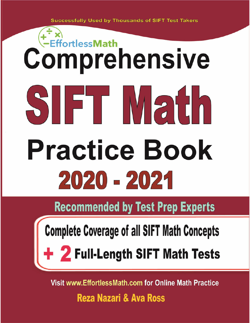 Comprehensive SIFT Math Practice Book 2020 – 2021: Complete Coverage of ...