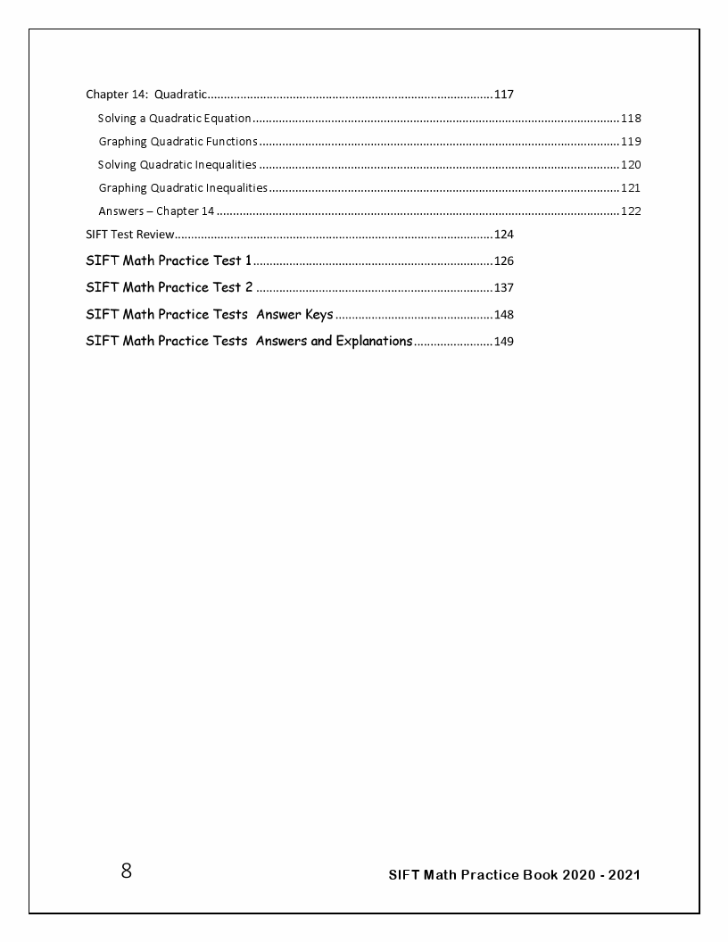 Comprehensive SIFT Math Practice Book 2020 – 2021: Complete Coverage of ...