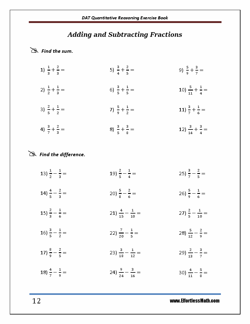 DAT Quantitative Reasoning Exercise Book: Student Workbook and Two ... DAT Quantitative Reasoning Exercise Book: Student Workbook and Two ...