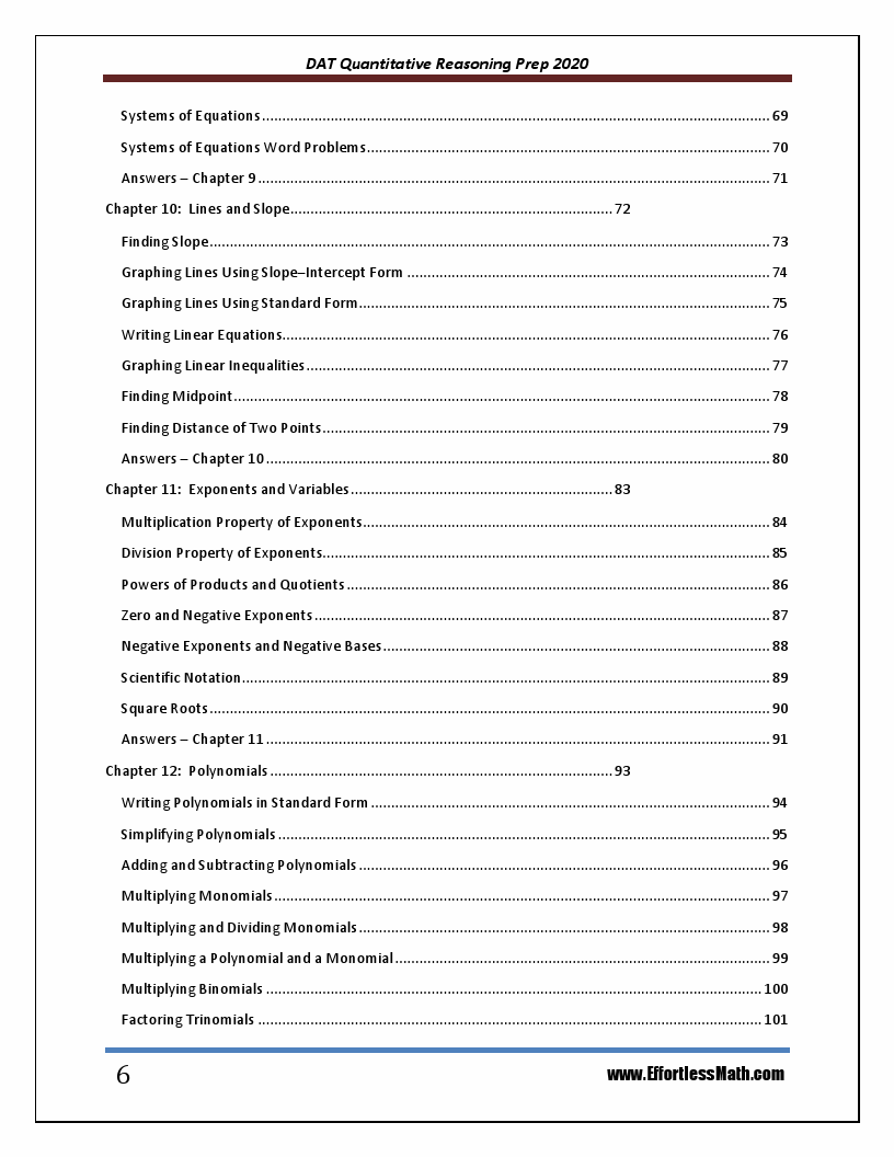 DAT Quantitative Reasoning Prep 2020: A Comprehensive Review and Step ...