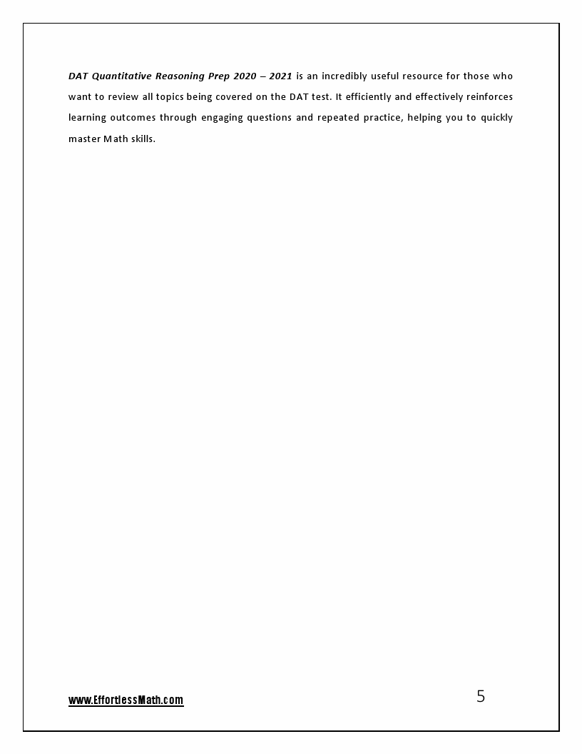 DAT Quantitative Reasoning Prep 2020-2021: The Most Comprehensive ...