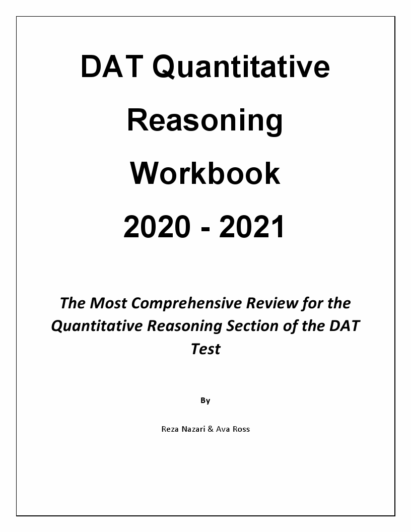 DAT Quantitative Reasoning Workbook 2020 – 2021: The Most Comprehensive ...