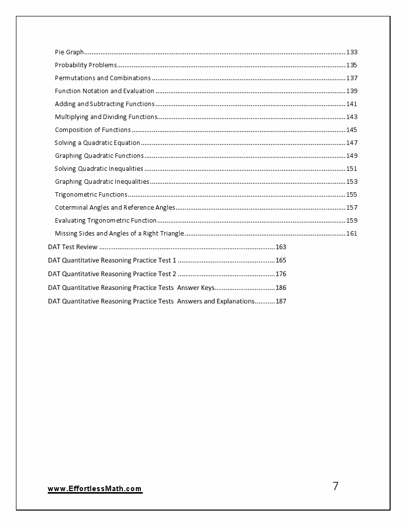 DAT Quantitative Reasoning Workbook 2020 – 2021: The Most Comprehensive ...
