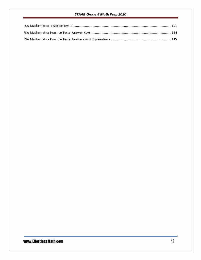 FSA Grade 6 Math Prep 2020: A Comprehensive Review and Step-By-Step ...