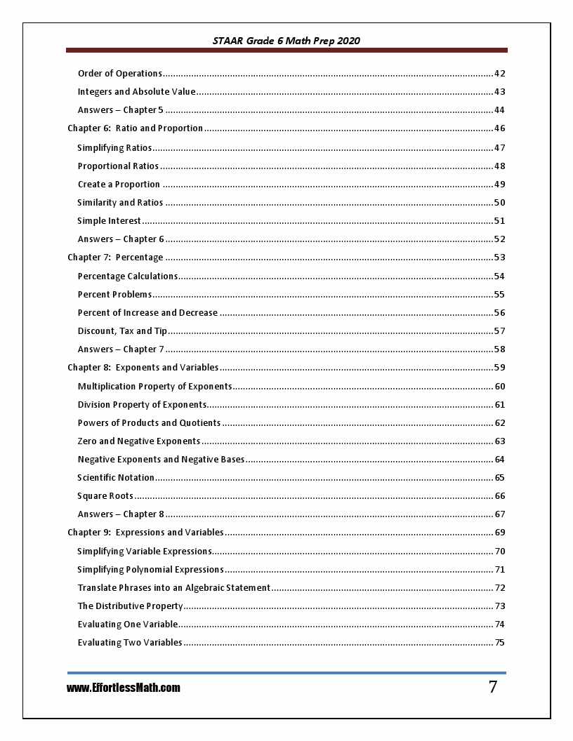 FSA Grade 6 Math Prep 2020: A Comprehensive Review and Step-By-Step ...
