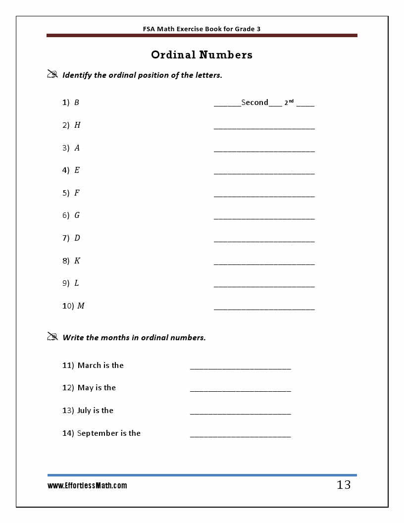FSA Math Exercise Book for Grade 3: Workbook | Effortless Math