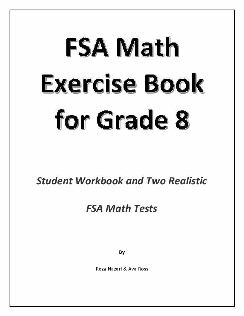 FSA Math Exercise Book for Grade 8: Student Workbook and Two Realistic ...