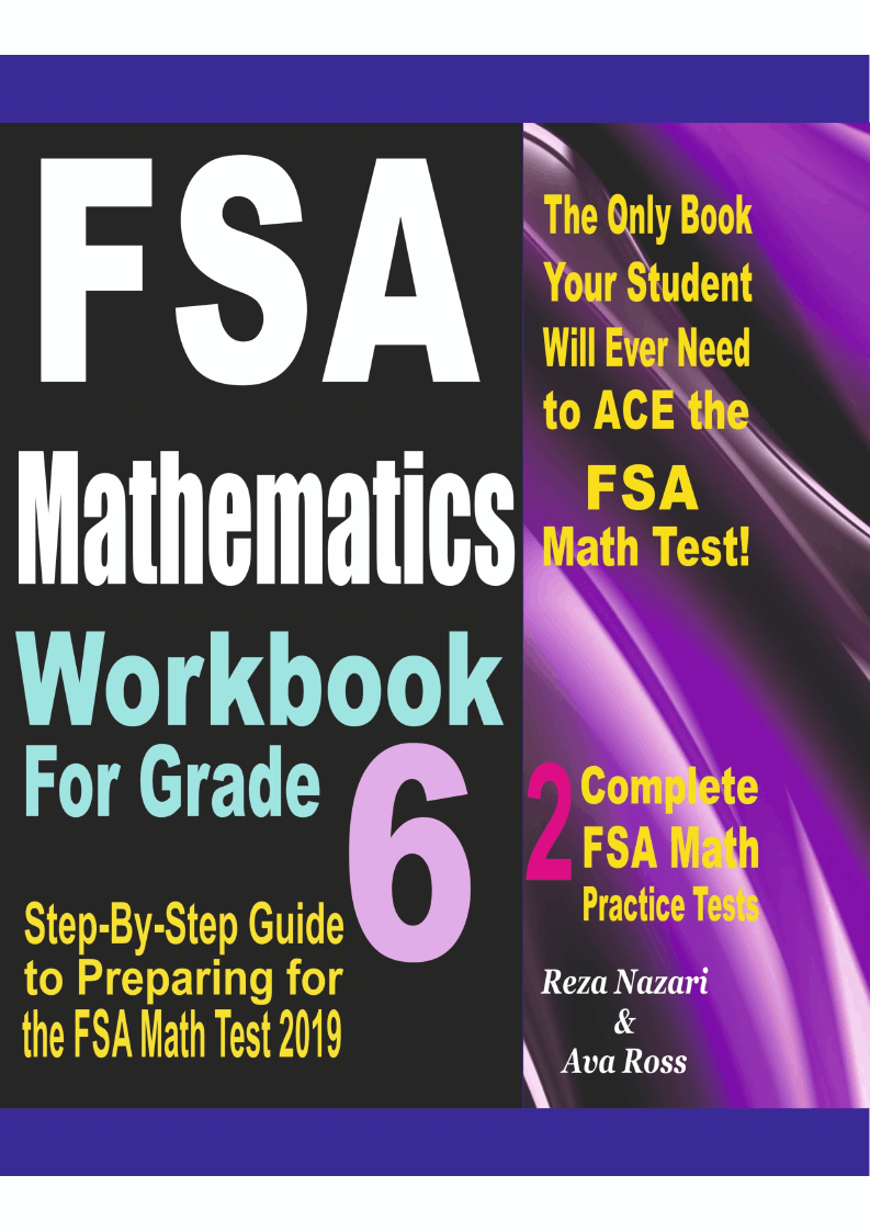 FSA Mathematics Workbook For Grade 6: Step-By-Step Guide to Preparing ...