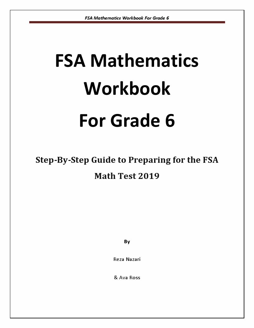 FSA Mathematics Workbook For Grade 6: Step-By-Step Guide to Preparing ...