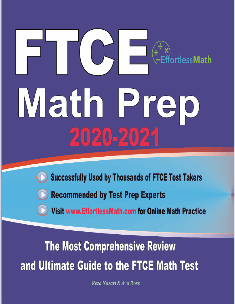 FTCE Math Prep 2020-2021: The Most Comprehensive Review and Ultimate ...