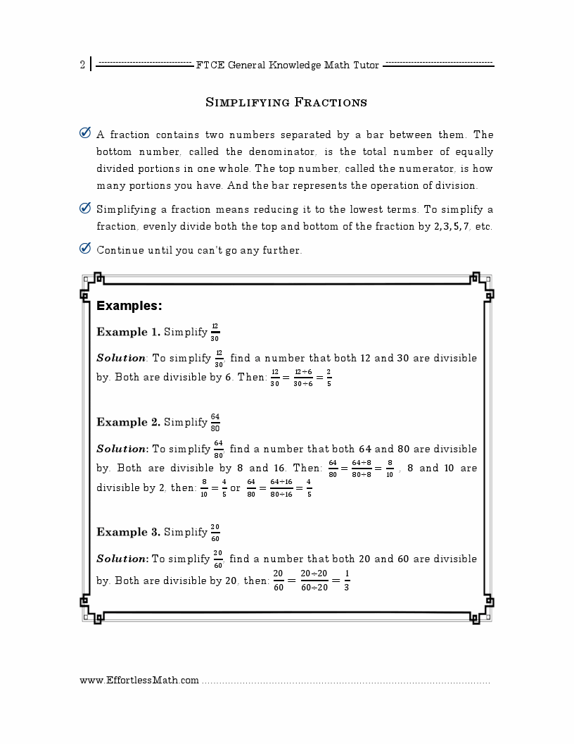 FTCE General Knowledge Math Tutor: Everything You Need to Help Achieve ...