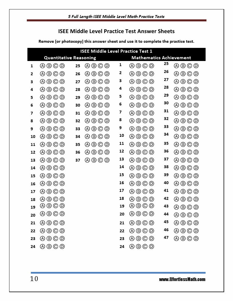 5 Full-Length ISEE Middle Level Math Practice Tests: The Practice You ... 5 Full-Length ISEE Middle Level Math Practice Tests: The Practice You ...