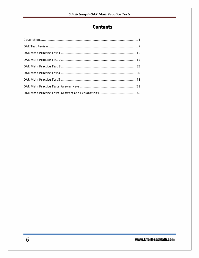 5 Full-Length OAR Math Practice Tests: The Practice You Need to Ace the ...