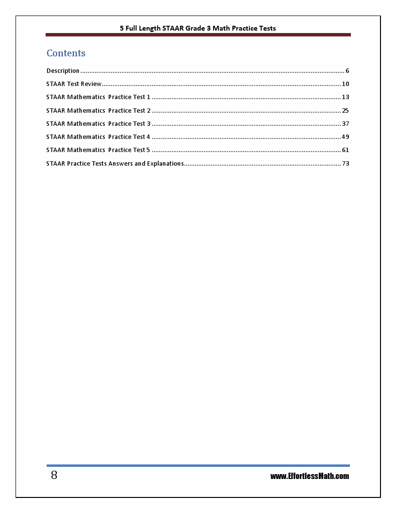5 Full-Length STAAR Grade 3 Math Practice Tests: The Practice You Need ...