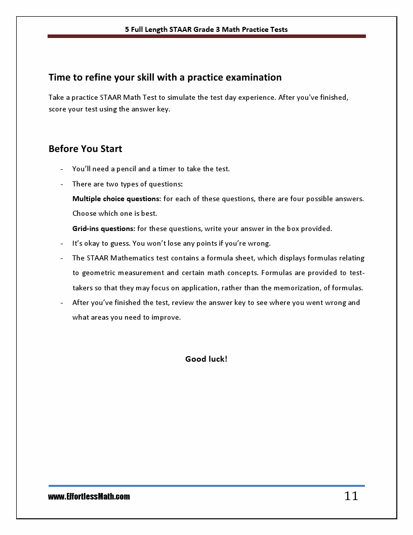 5 Full-Length STAAR Grade 3 Math Practice Tests: The Practice You Need ...